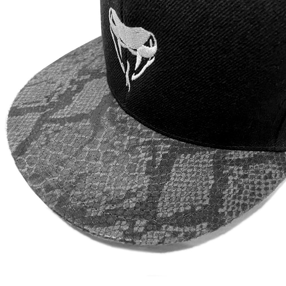 Viper SnapBack Hat - Black / Snakeskin - Ultra Cornhole