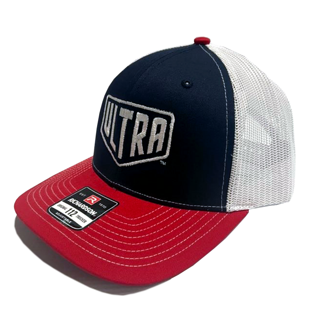 Ultra Trucker Hat - Red / Navy / White - Ultra Cornhole